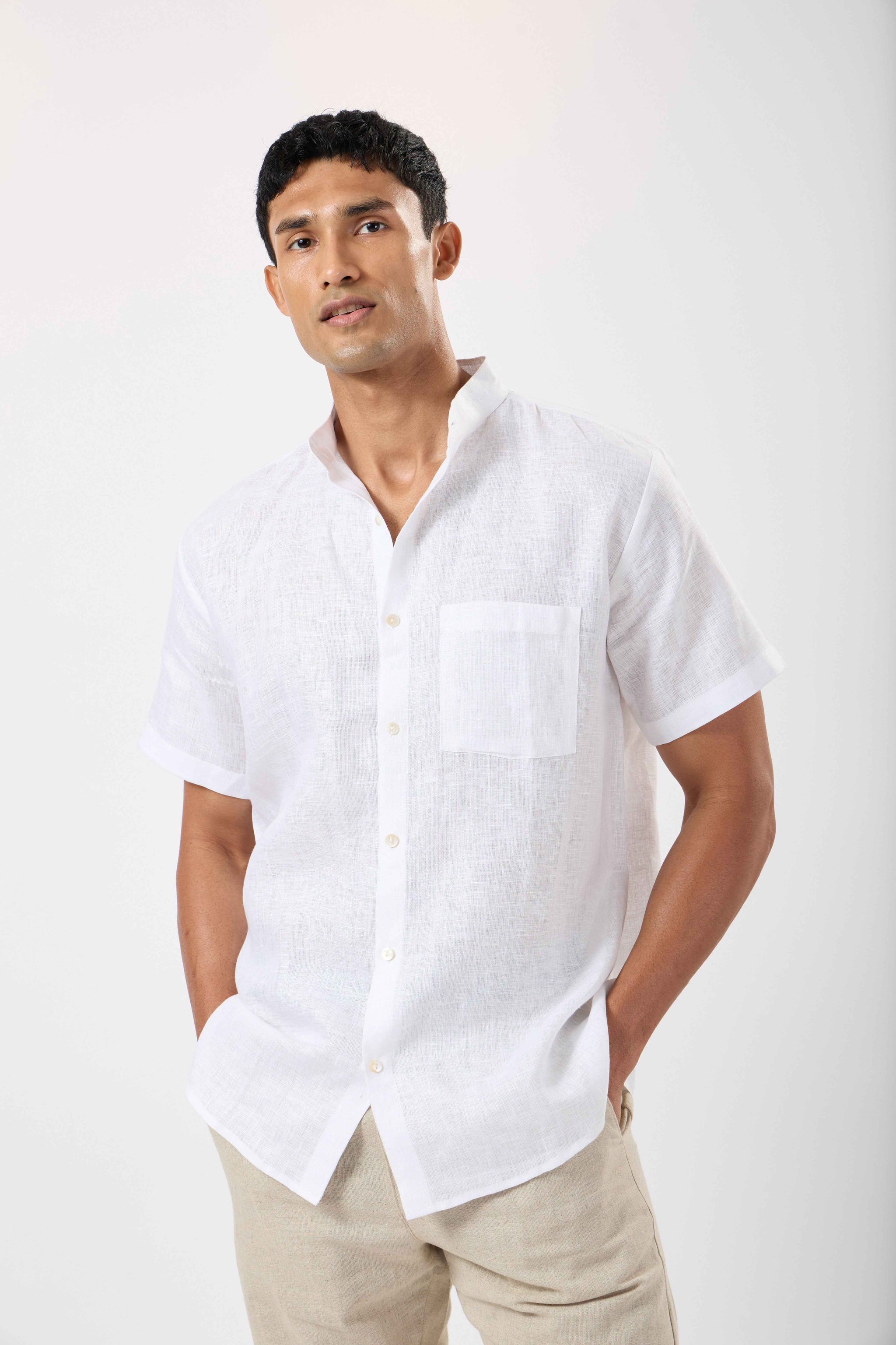 Axiom Pure Linen Shirt | Men Linen Shirts | Effortless Style Dubai